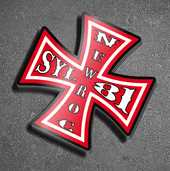 SYL 81 Iron Cross Sticker – New Roc City Apparel